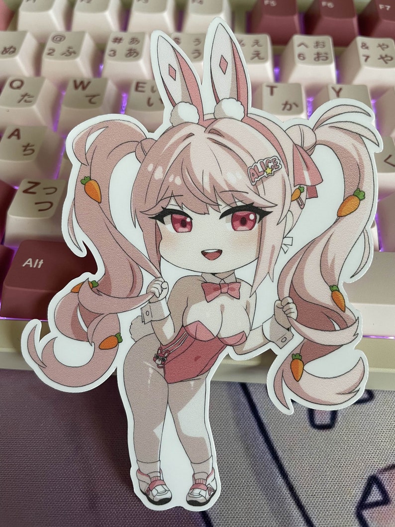 Wonderland Bunny Alice Chibi Waterproof Vinyl Sticker Goddess of ...