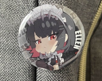 Ellen Joe Chibi Water Resistant Vinyl Sticker Button Bundle Anime Girl ...