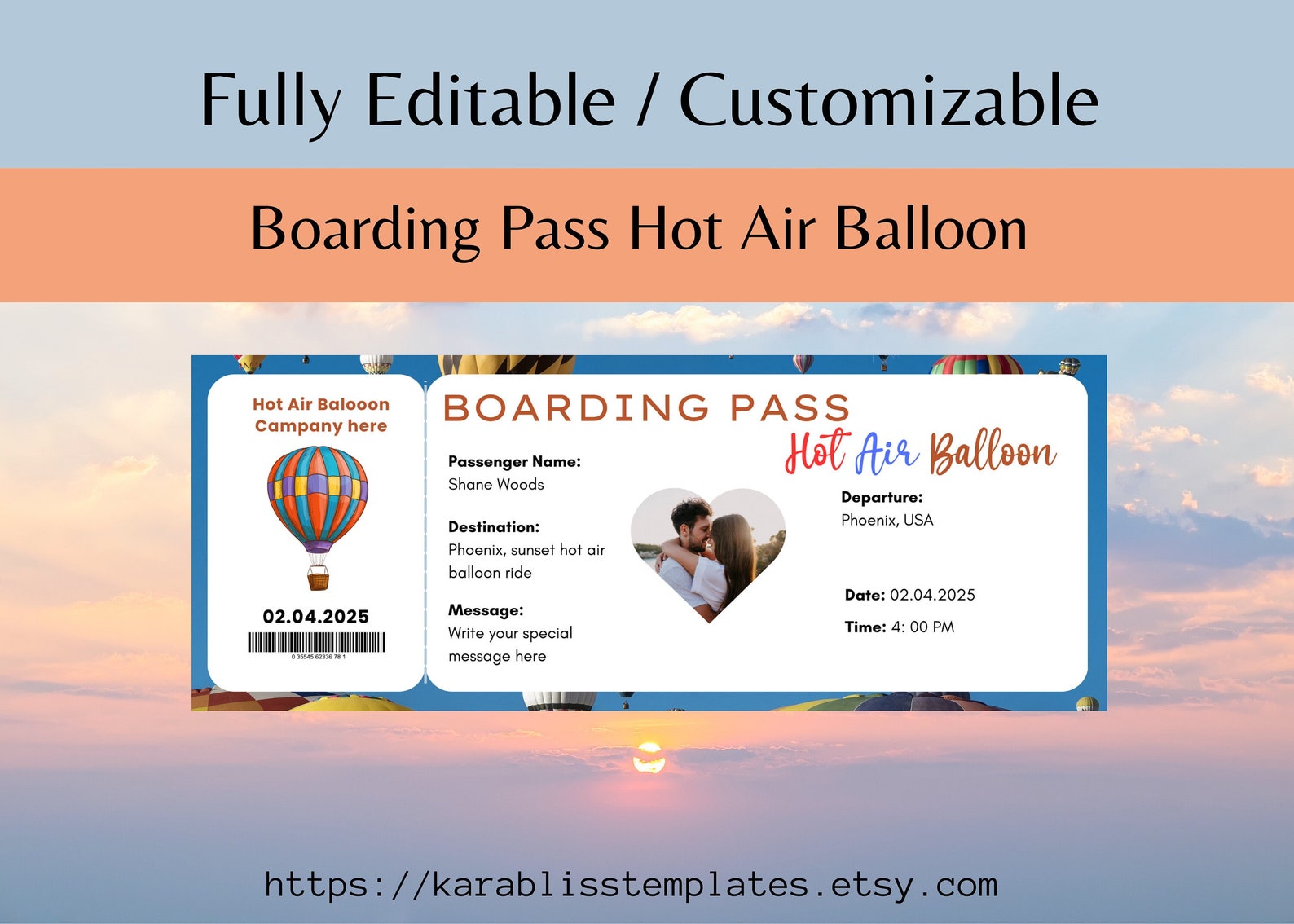 Boarding Pass Template Editable Boarding Pass Gift Birthday Invitation ...