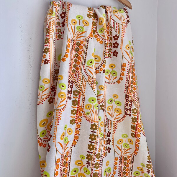 Printed Linen Fabric - Etsy