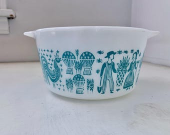Vintage Set of Pyrex 480 Amish Butterprint Cinderella Casserole Dishes ...