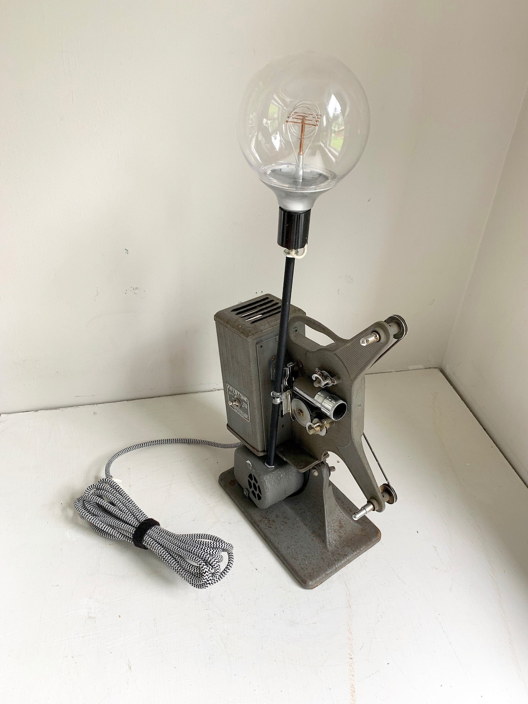Vintage Movie Projector Lamp Repurposed Vintage Item - Etsy