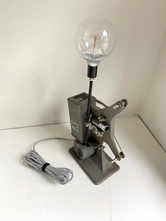 Vintage Movie Projector Lamp Repurposed Vintage Item - Etsy
