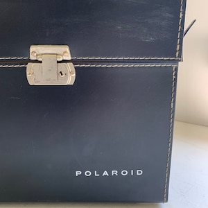 Vintage Polaroid Camera Case Black Leather With Strap - Etsy