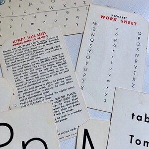 Vintage ABC Flash Cards 2 Complete Alphabets - Etsy