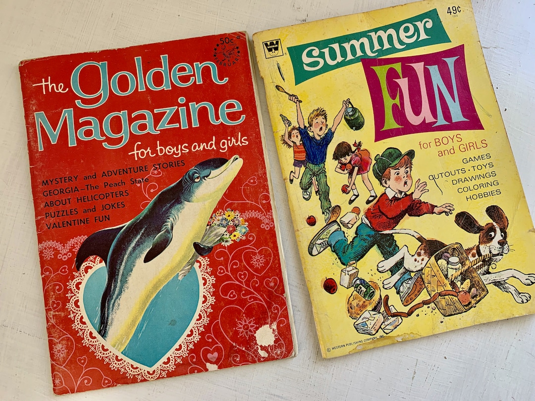 Vintage Children's Magazines Lot of 2 Summer Fun and Golden Magazine ...