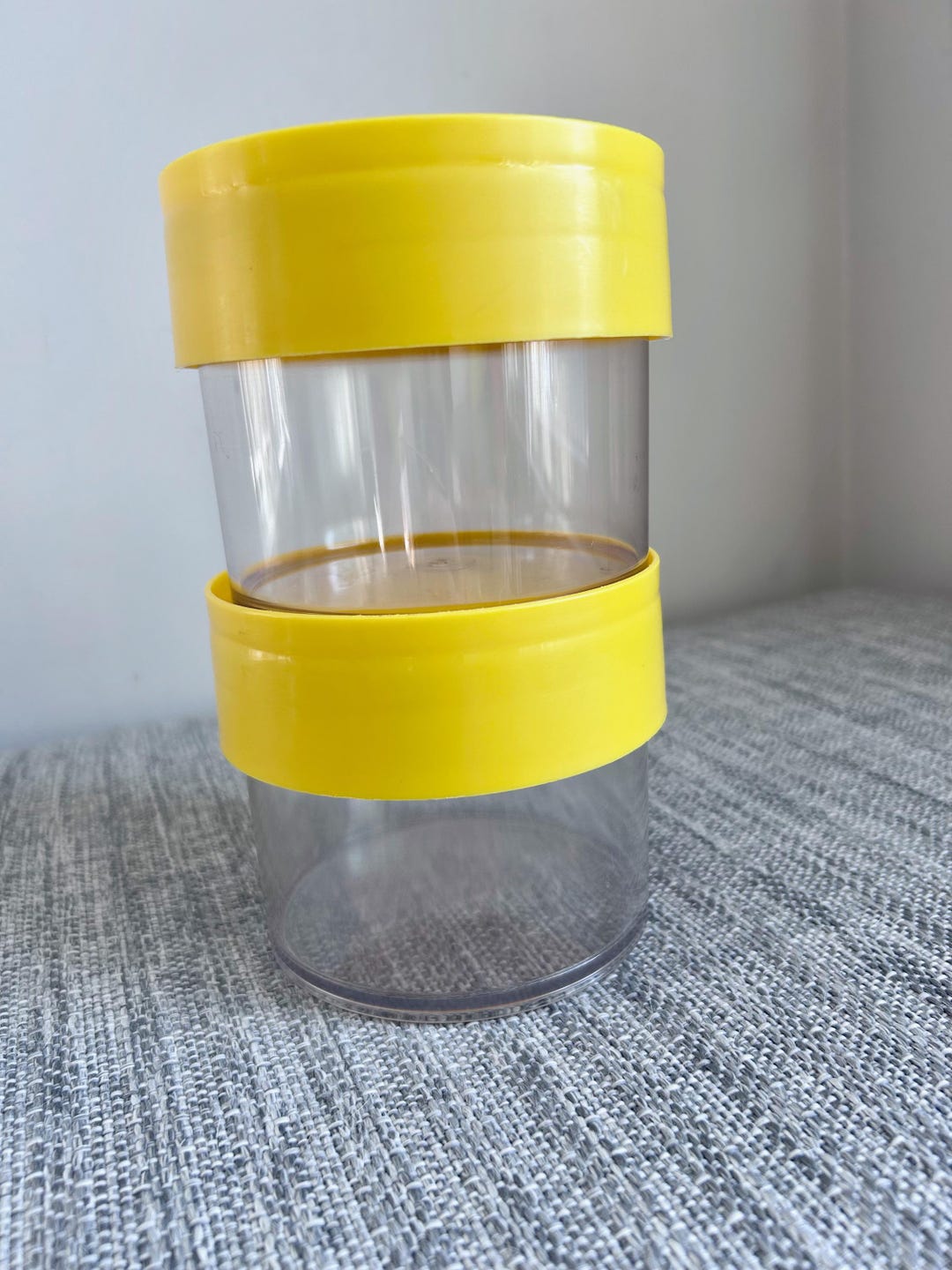 Bee Plastics Storage Container Yellow Lids Clear L21 Made in USA - Etsy