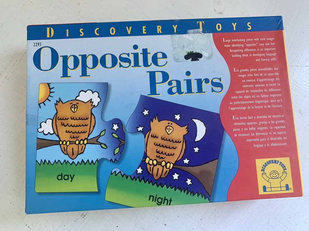 Vintage Discovery Toys Opposite Pairs Puzzle - Etsy