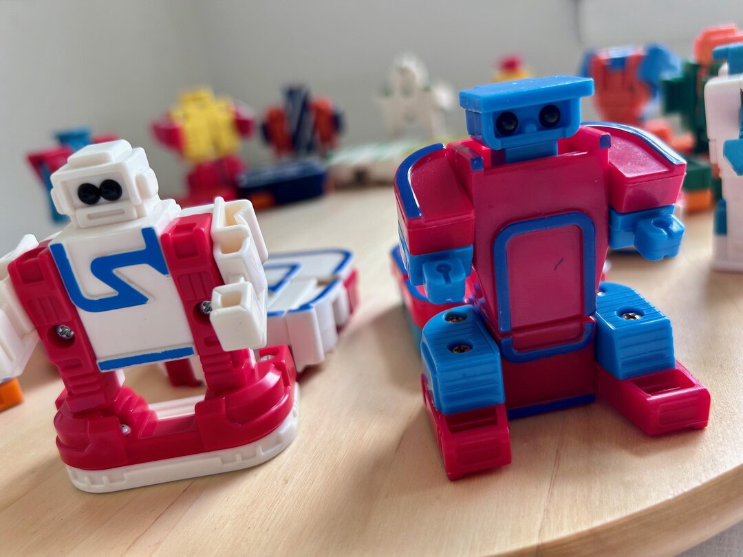 Vintage Set of Alphabots Transforming Letters to Robots Fine Motor Play ...