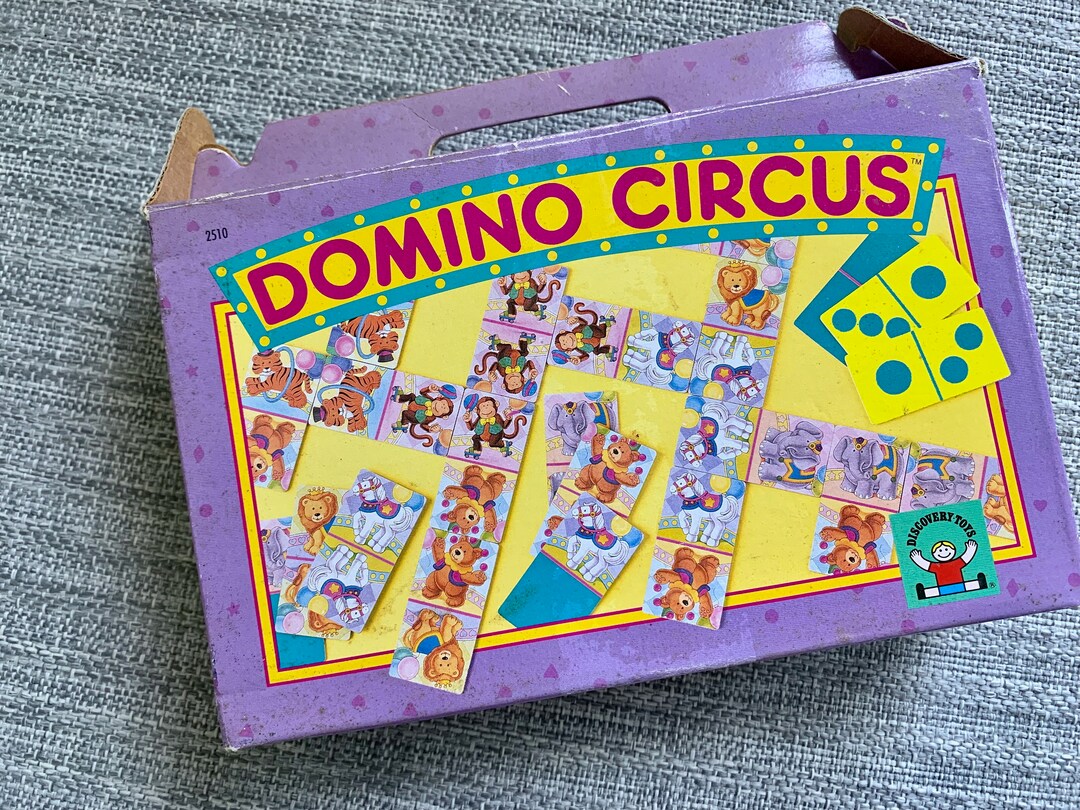Vintage Discovery Toys Domino Circus Game - Etsy