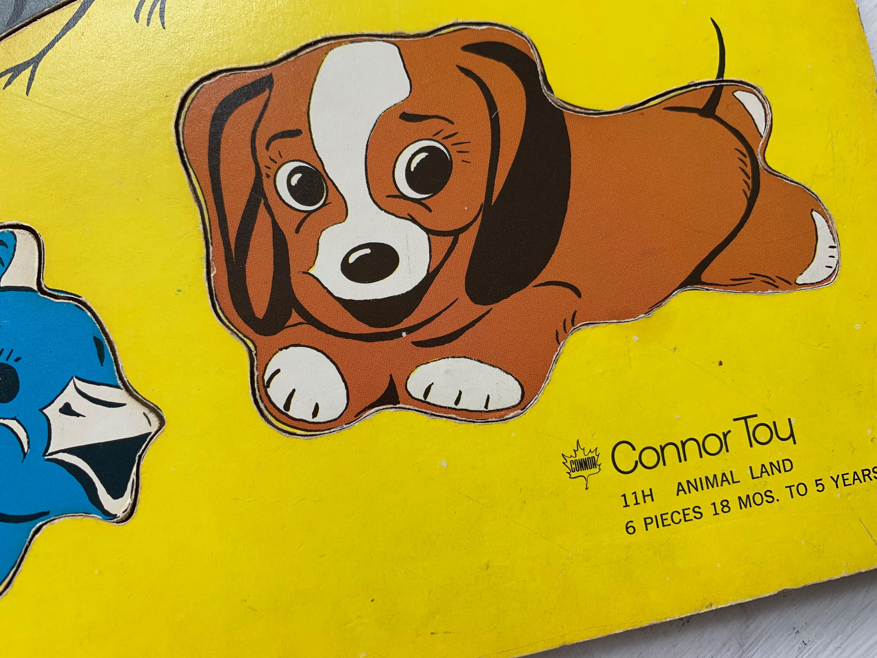 Vintage Wooden Puzzle Connor Toy Animal Land 11H - Etsy