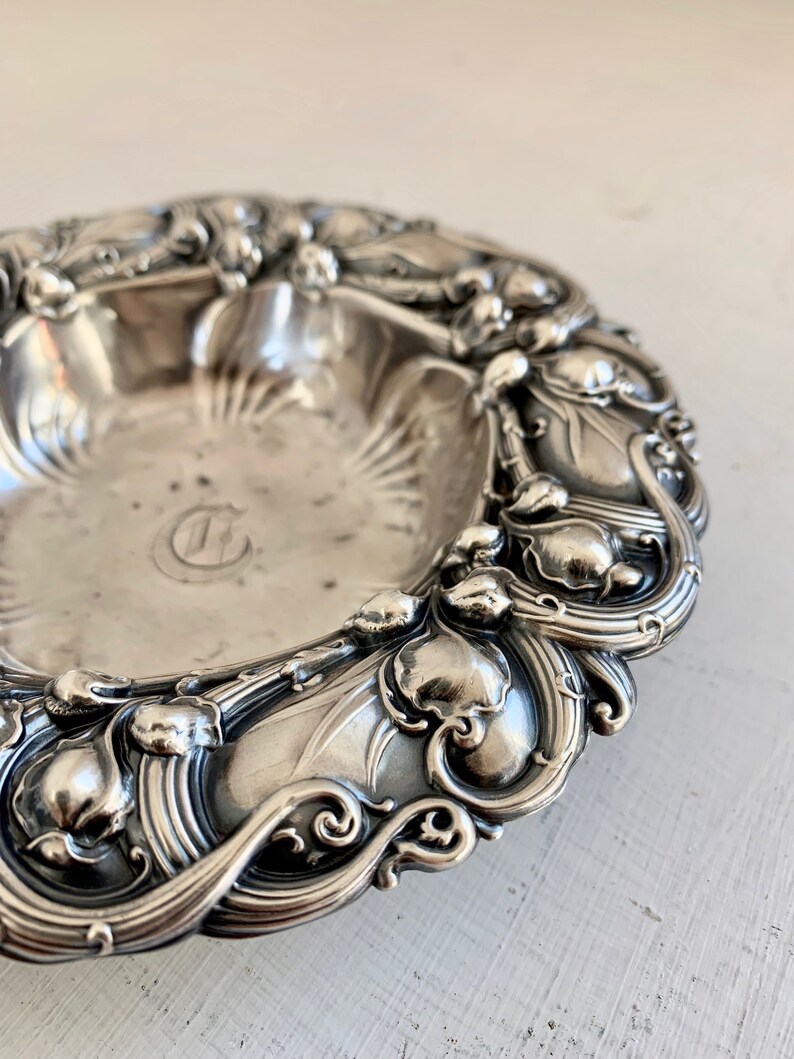 Vintage CD Peacock Sterling Silver Detailed Organic Design - Etsy