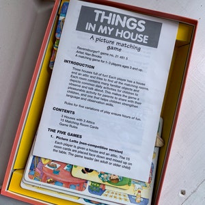 Things in My House Matching Game Ravensburger 1999 - Etsy
