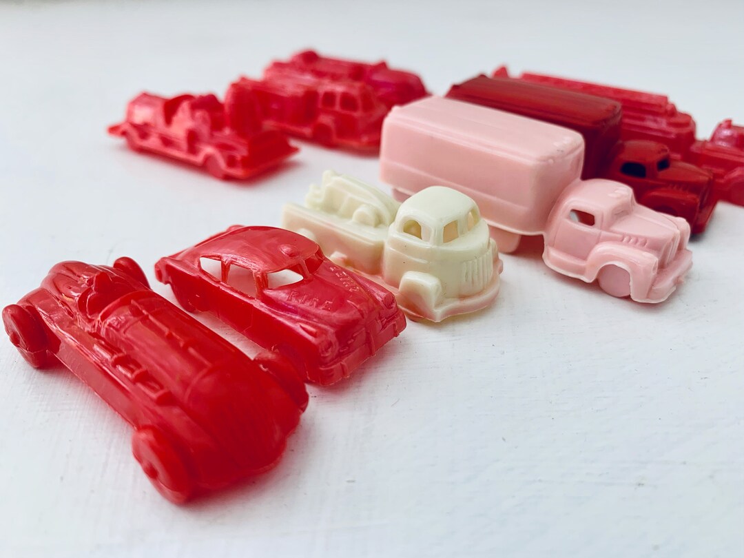 Antique Red Celluloid Cars and Trucks - Etsy