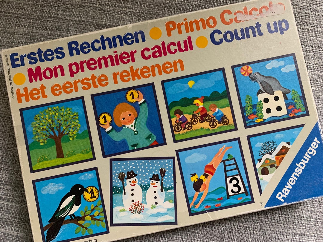 Vintage Ravensburger Count up Matching Numbers Counting Game - Etsy