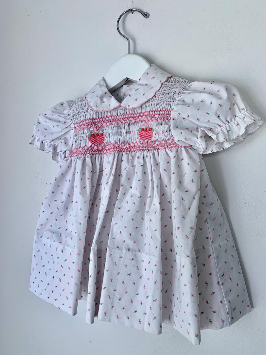 Vintage Toddler Dress Baby Togs 9 to 12 Months Pink and White - Etsy