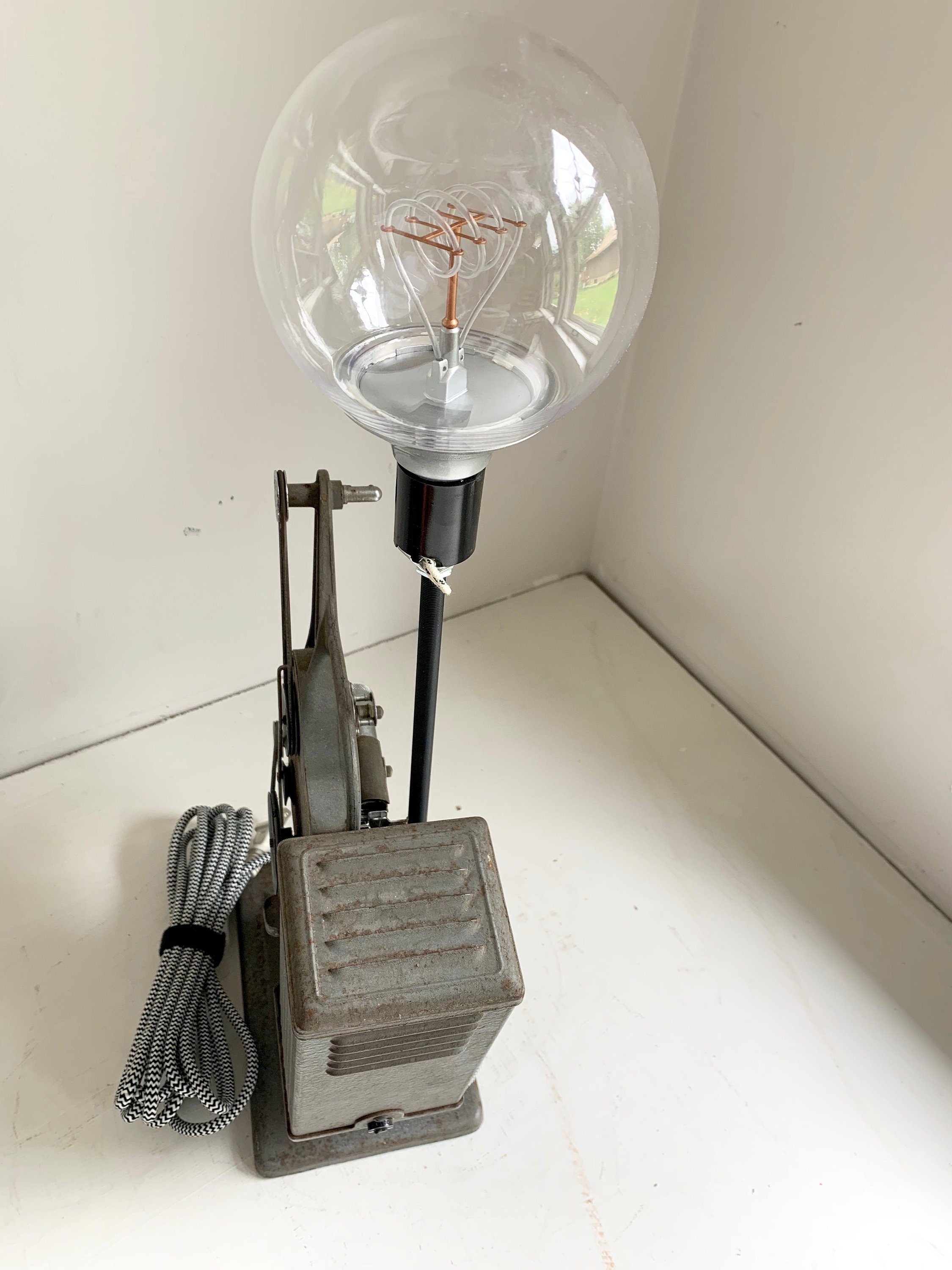 Vintage movie projector lamp repurposed vintage item | Etsy