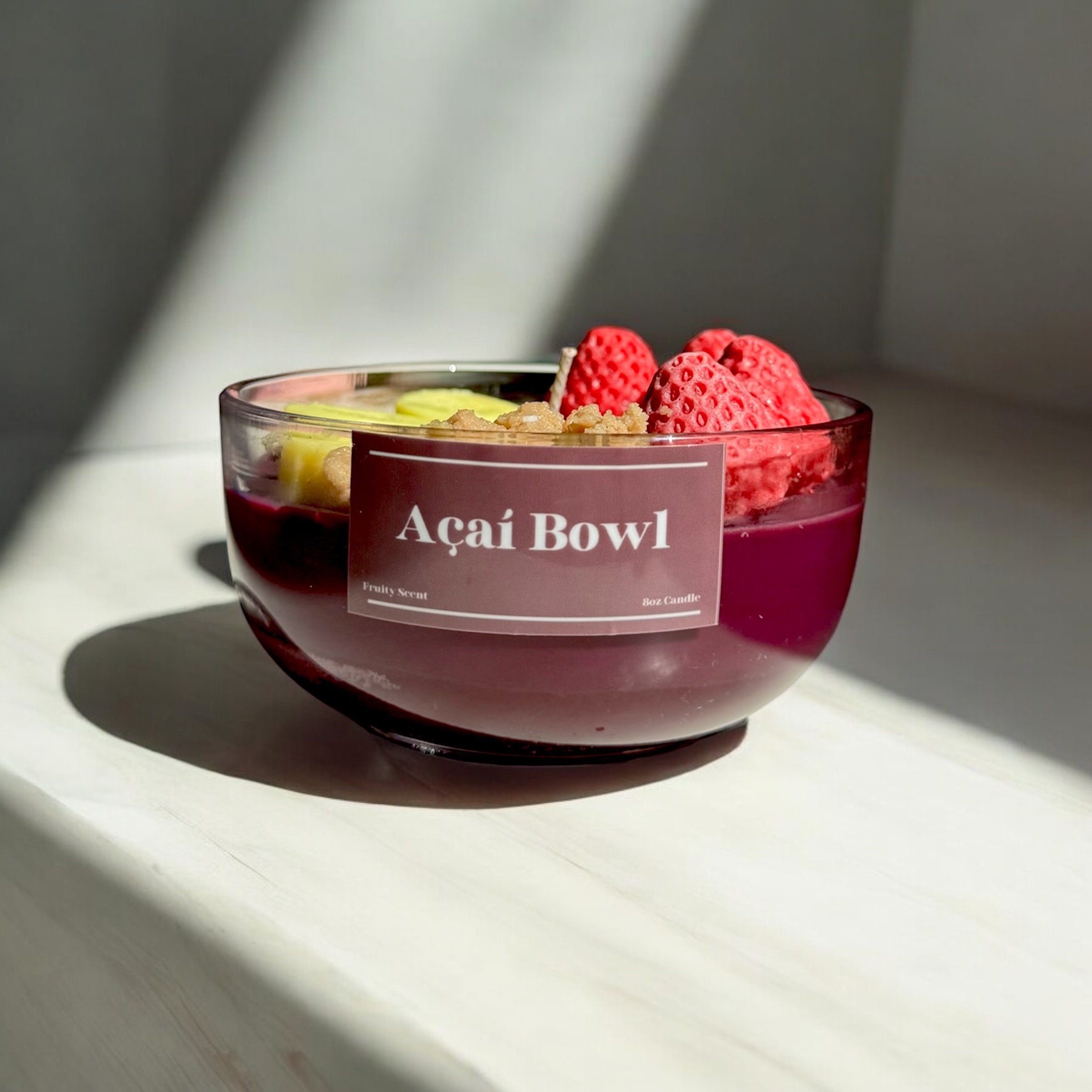 Acai Bowl Candle | Soy Candle | Viral Dessert Candle | Oat and Fruity ...