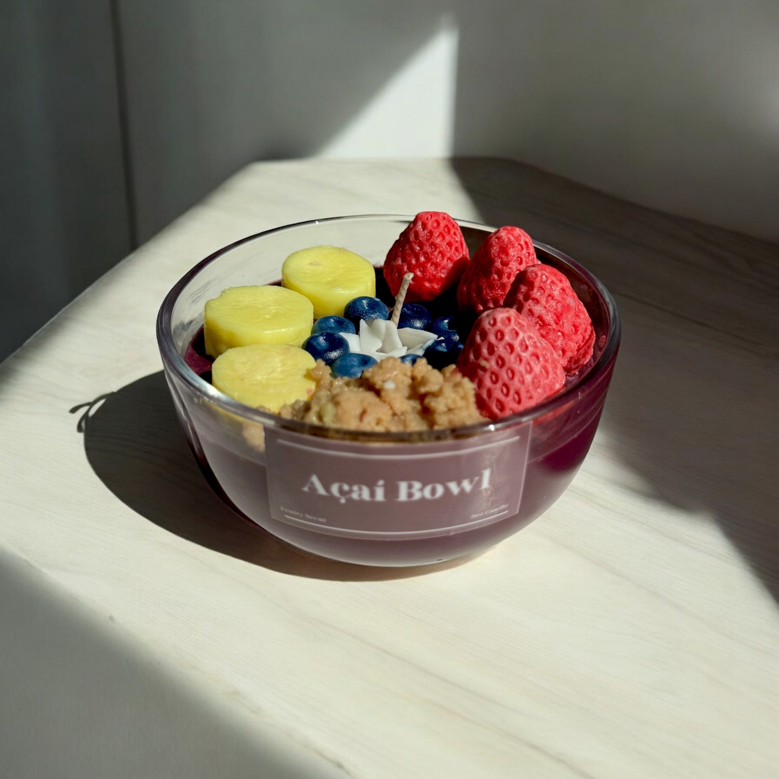 Acai Bowl Candle | Soy Candle | Viral Dessert Candle | Oat and Fruity ...