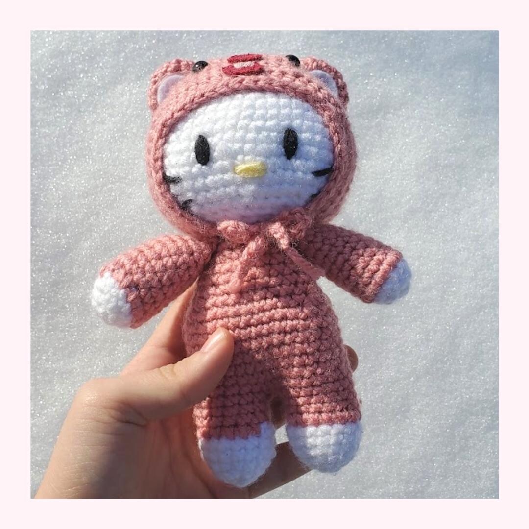 Hello Kitty in Loopy Outfit Crochet Amigurumi - Etsy