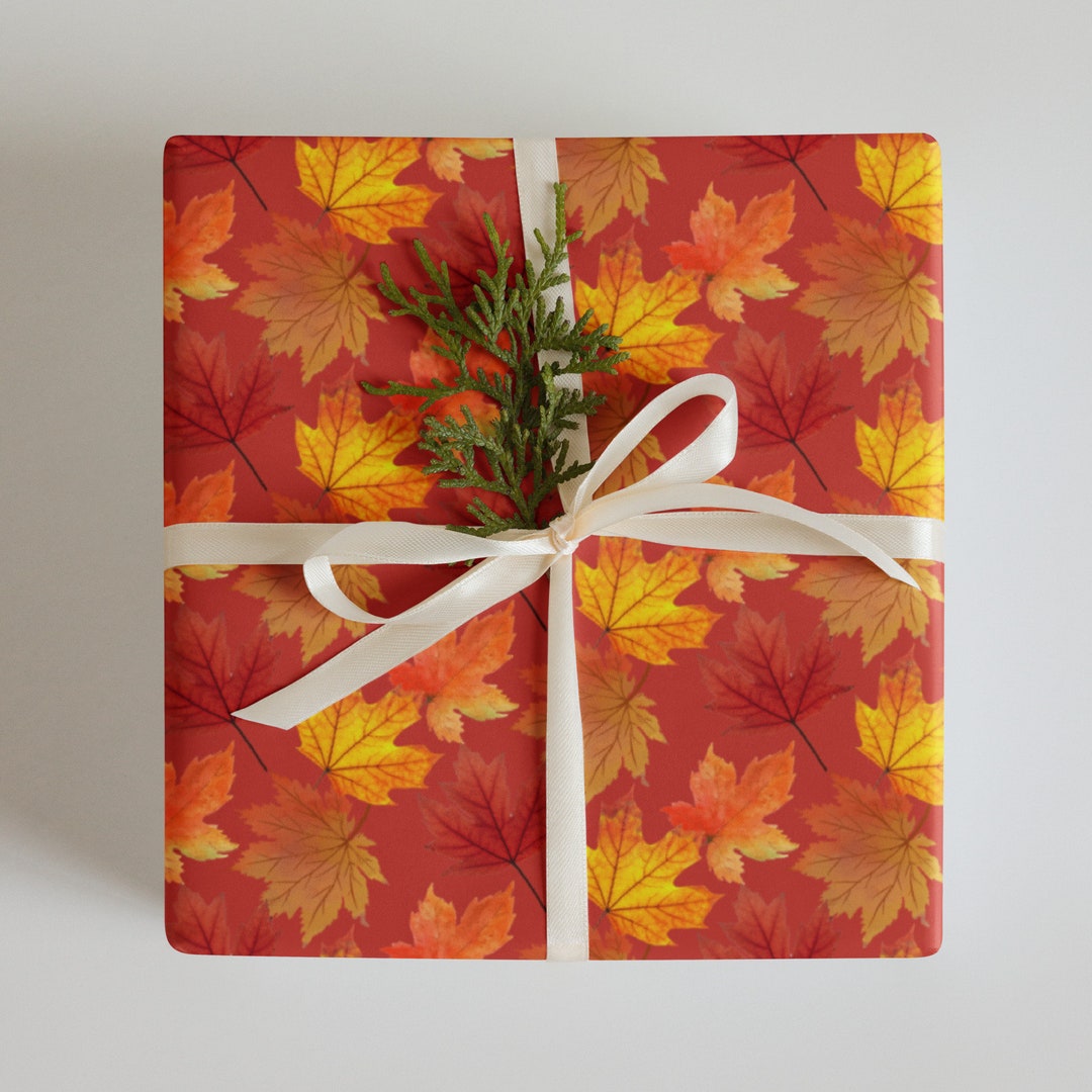 Fall Wrapping Paper Autumn Gift Wrap - Etsy