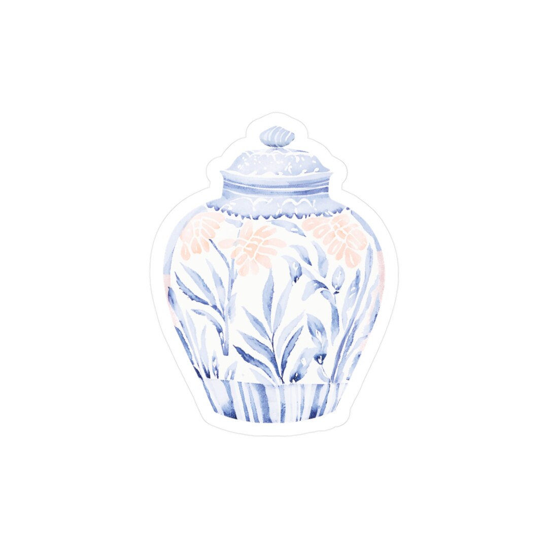 The Ginger Jar Sticker Vinyl Decal 3 X 4 Grandmillennial Design - Etsy