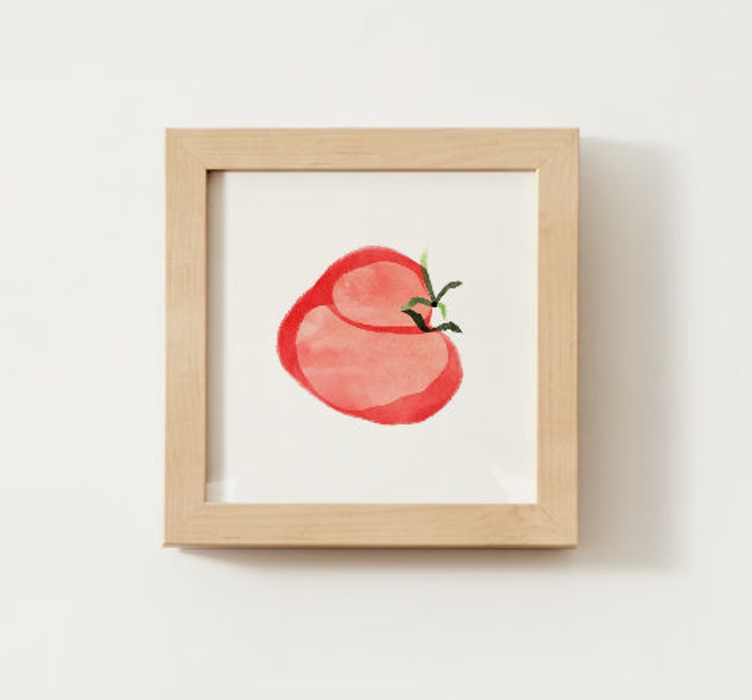 Lil Tomato Two by M. Designs 20 X 20 Download Watercolor Artwork Preppy ...