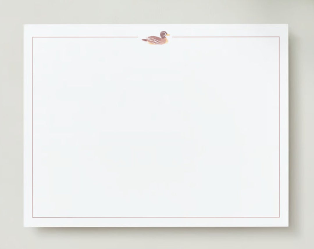 The Quack Quack Stationery by M. Designs 4x6 Download Watercolor ...