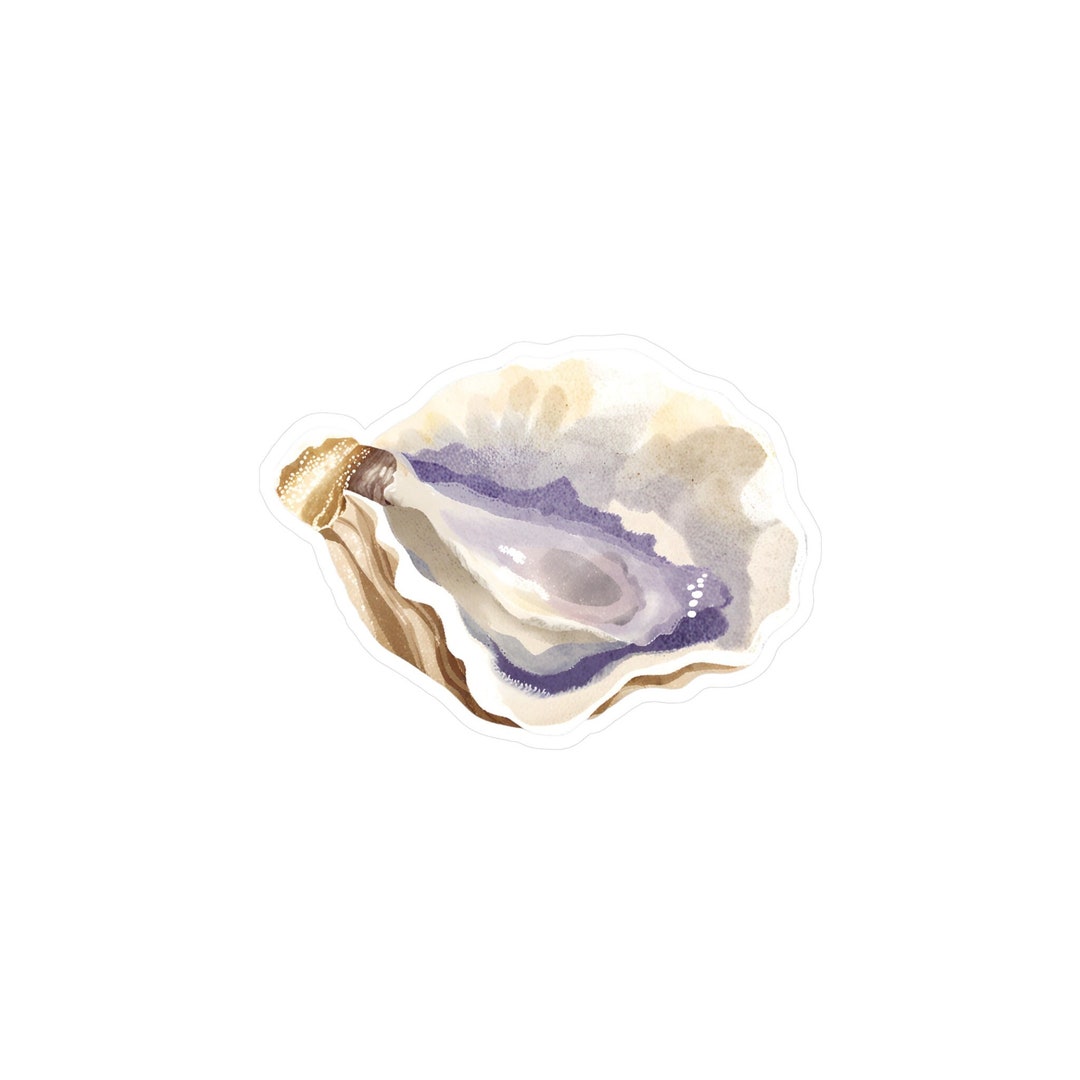 The Oyster Sticker Vinyl Decal Multiple Sizes Coastal Decal - Etsy