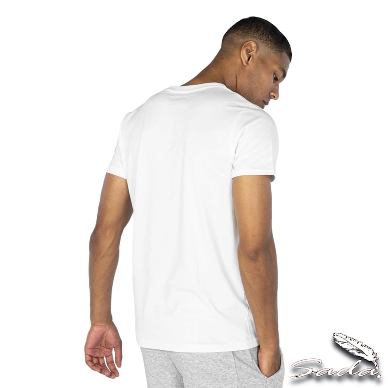 Sada Crew-neck T-shirt Short-sleeve (6pc) 100% Cotton - Etsy