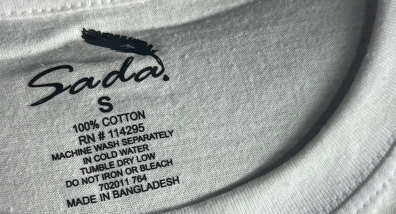 Sada Crew-neck T-shirt Short-sleeve (6pc) 100% Cotton - Etsy