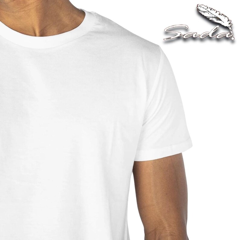 Sada Crew-neck T-shirt Short-sleeve (6pc) 100% Cotton - Etsy