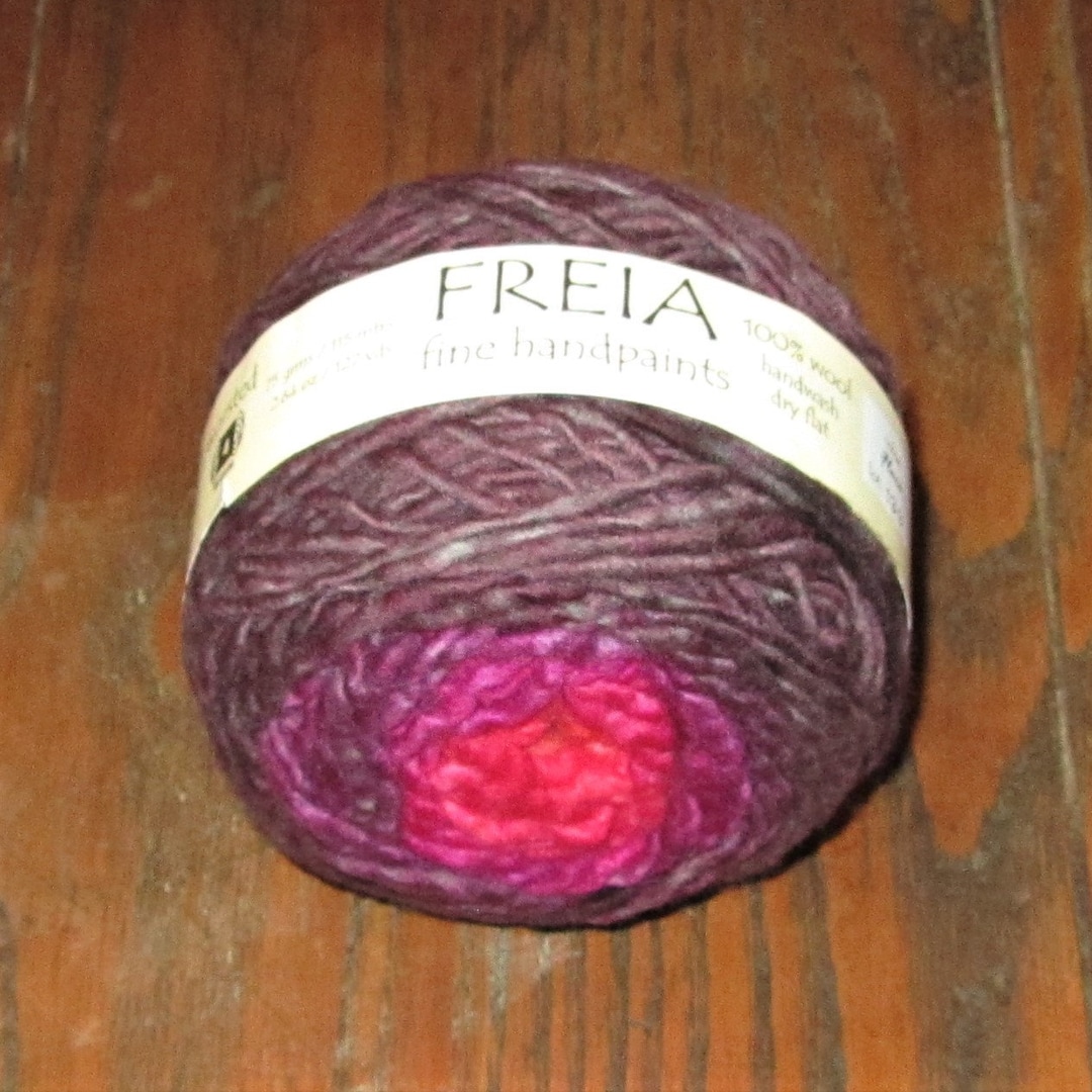 Freia Fine Handpaints Worsted Weight 100% Wool Yarn in the Color: Flare ...