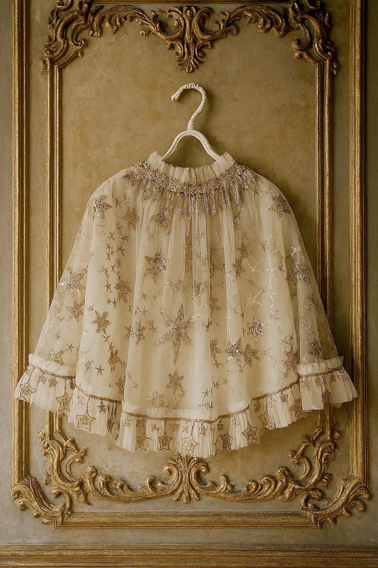 GLITTERY STAR CAPE, Kids Dress up Cape,sparkle Cape, Sequin & Tulle ...