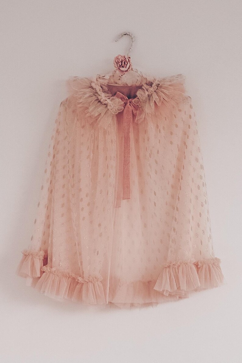PRINCESS CAPE, Pink Cape, Golden Cape, Fairy Cape, Tulle Cape, Gold and ...