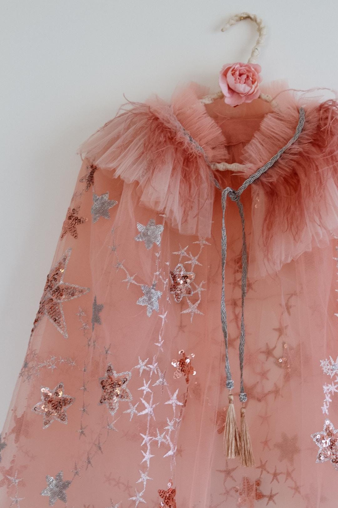 STAR CAPE, Kids Dress up Cape, Star Cape, Sequin & Tulle Cape, Fairy ...