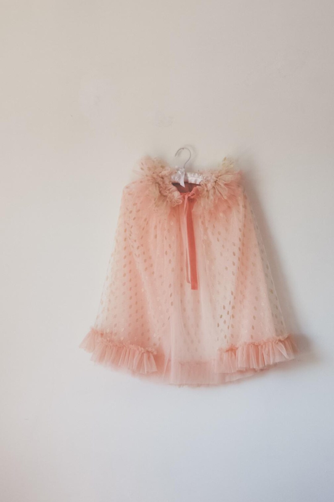 PRINCESS CAPE, Pink Cape, Golden Cape, Fairy Cape, Tulle Cape, Gold and Peach Cape, Dress Ups ...