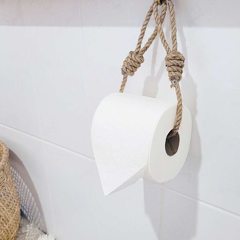 Rope Toilet Paper Holder - Etsy