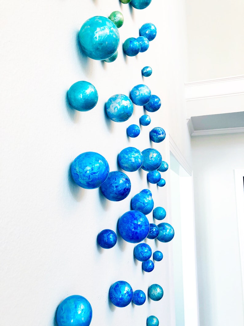 3D Wall Art Sphere Wall Sculpture Modern Art Entry Wall Decor ...