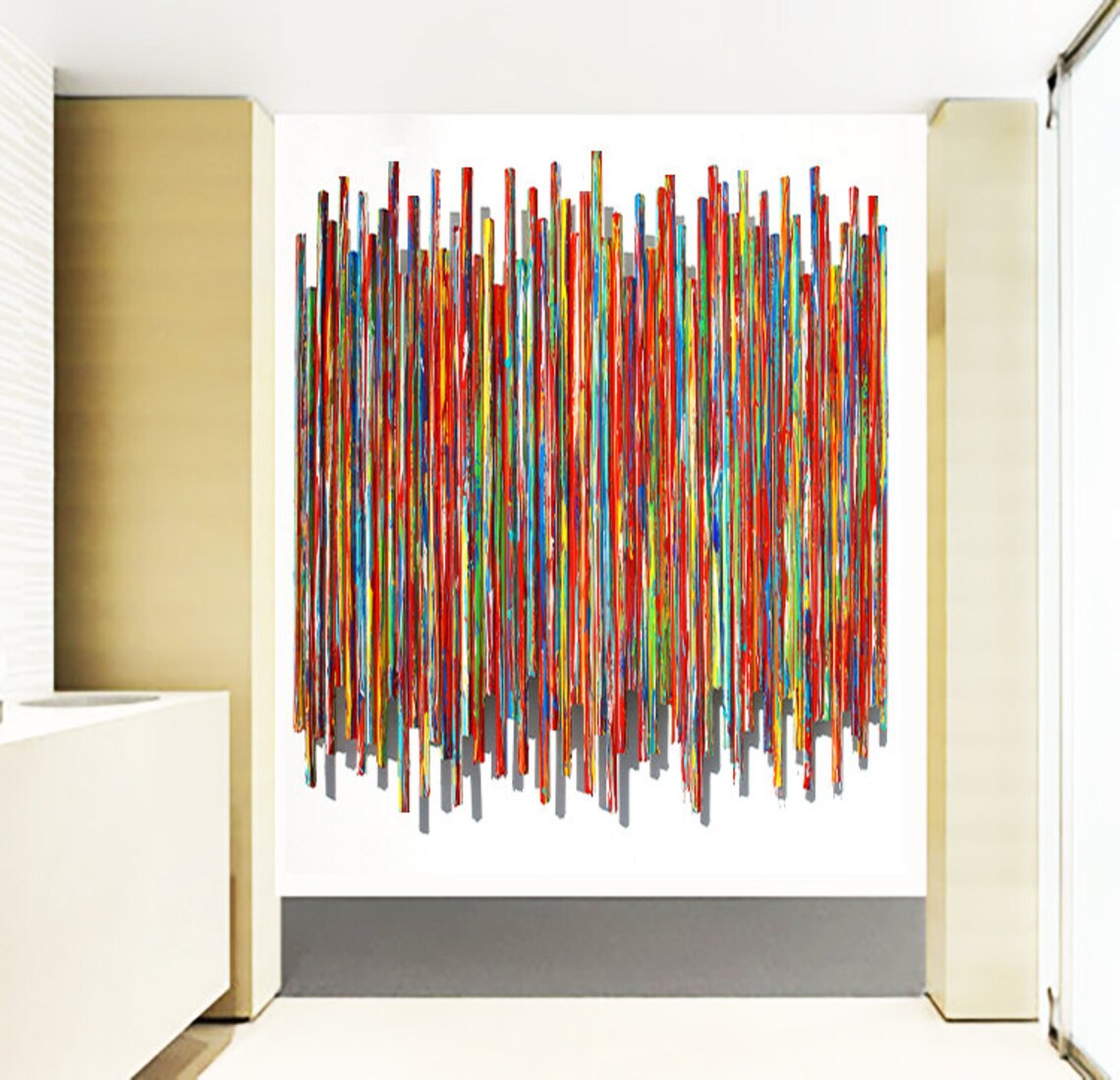 Large Wall Art Colorful Art Modern Art Living Room Decor Original ...