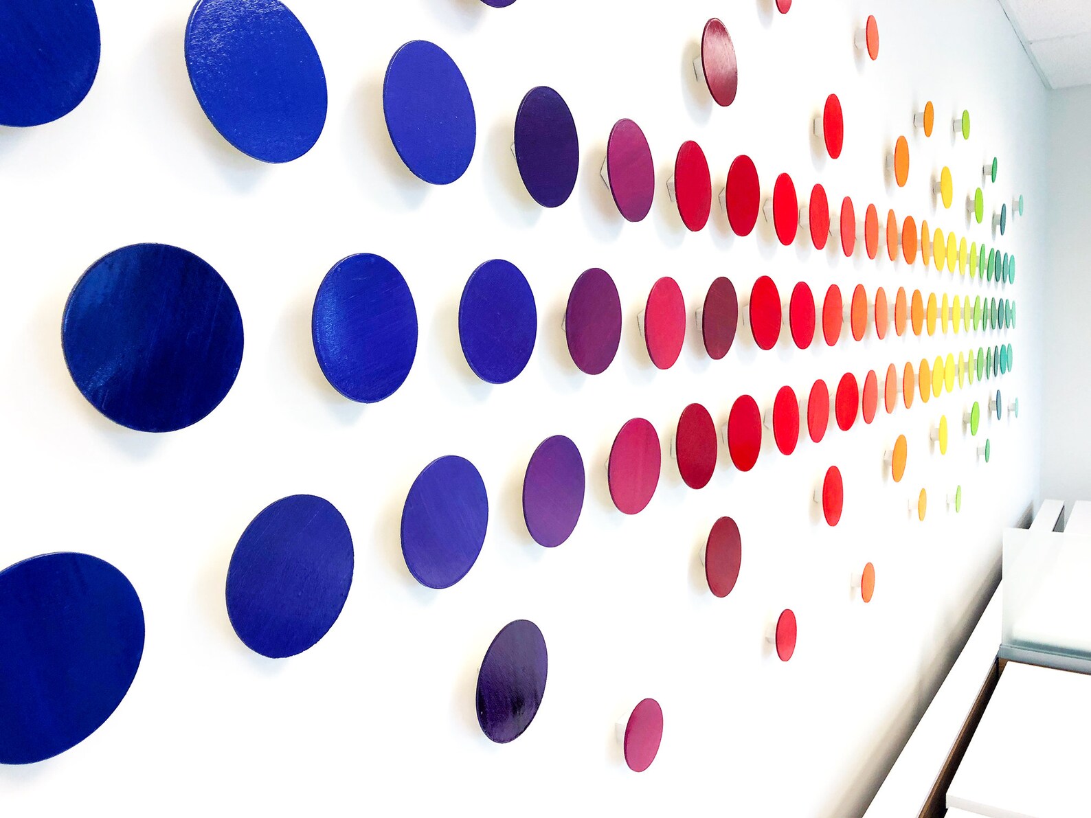 Gradient Wall Art Corporate Art Colorful Wall Sculpture Large Wall Art ...