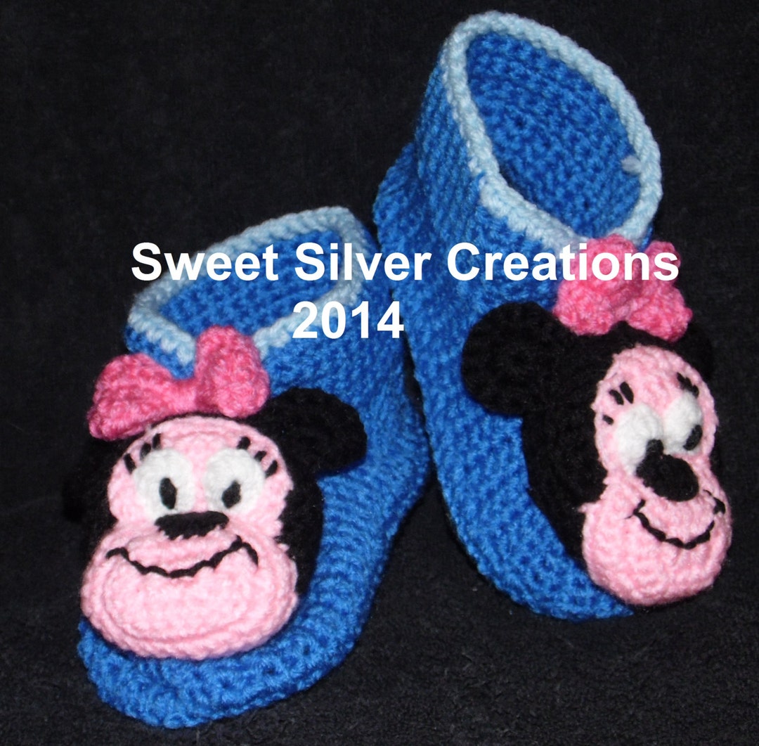 Mouse Slippers - Small, Medium and Large Children's Sizes CROCHET ...