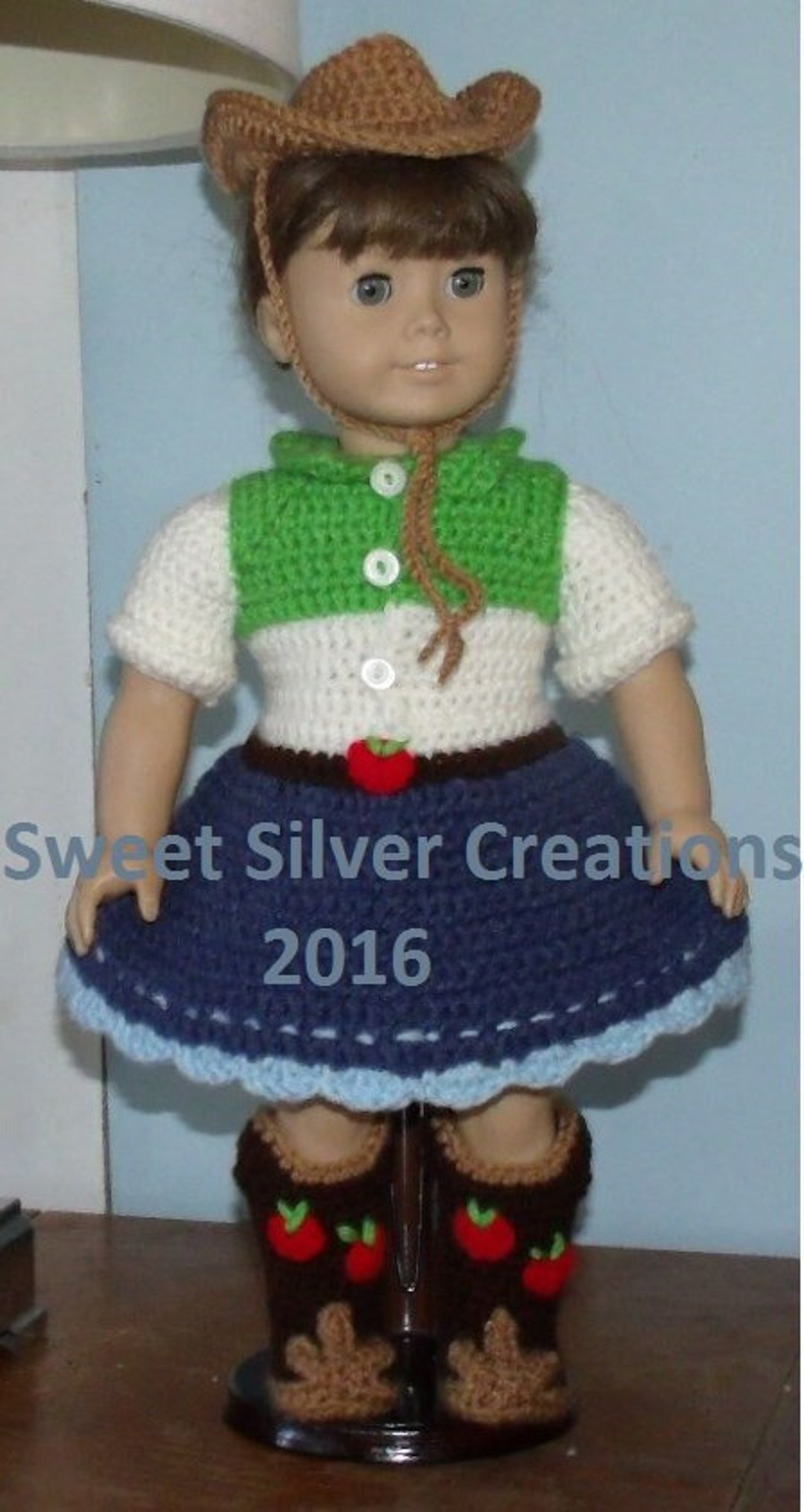 Apple Jack Inspired CROCHET PATTERN for Dolls Like the 18 Inch American ...