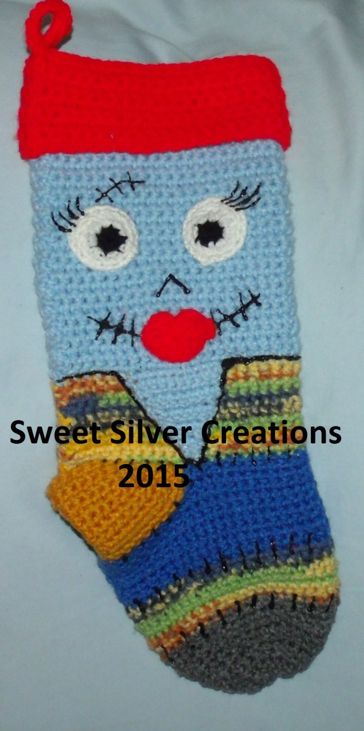 Crochet Pattern Nightmare Christmas Stocking Set Inspired by - Etsy