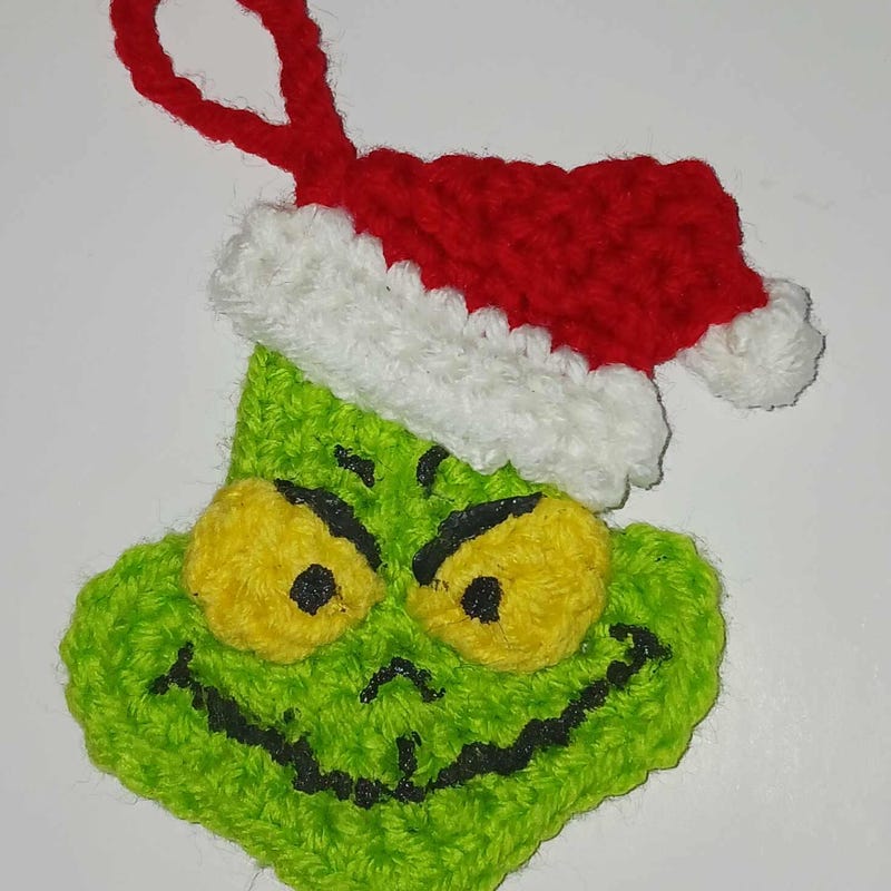 Grinch Applique Ornament - Etsy