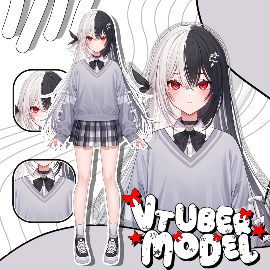 Live 2D Model Vtuber Character Vtuber Model Live 2D Rigging Live2d ...