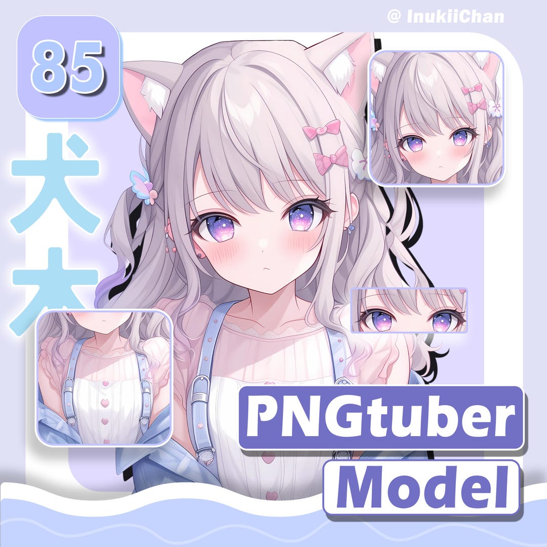 Custom Pngtuber Model Chibi Pngtuber Model Pngtuber Vtuber Twitch Cute ...