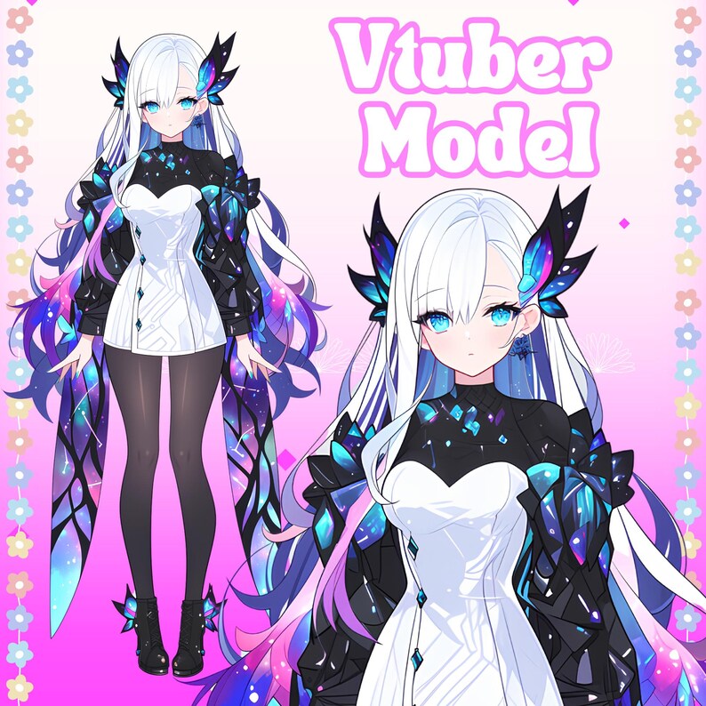Modelo Vtuber 2D en vivo / Personaje Vtuber / Modelo Vtuber de cuerpo ...