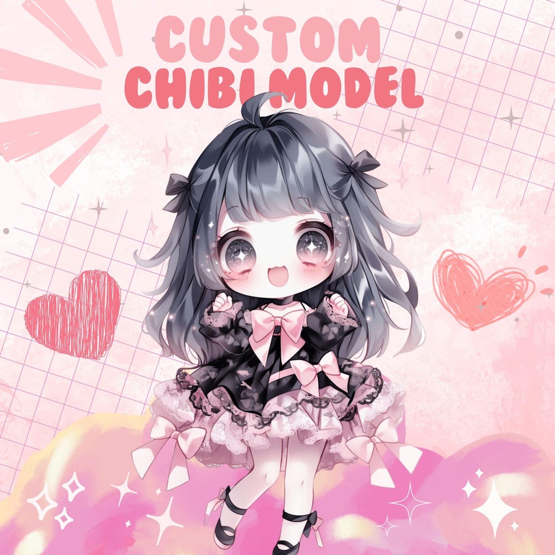 Custom Chibi Character Fan Art Cute Chibi Commissions Chibi ...