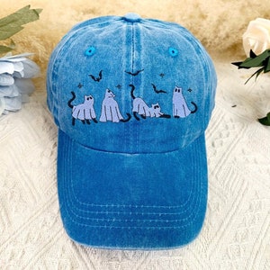 Embroidered Halloween Hat/spooky Halloween Embroidered Capadorable ...